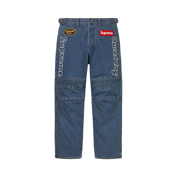 Supreme X Vanson Leathers X Cordura Denim Racing Pant