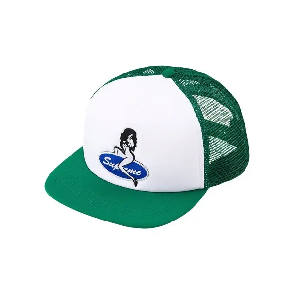 Supreme Pin Up Mesh Back 5-Panel Cap - Green | Editorialist