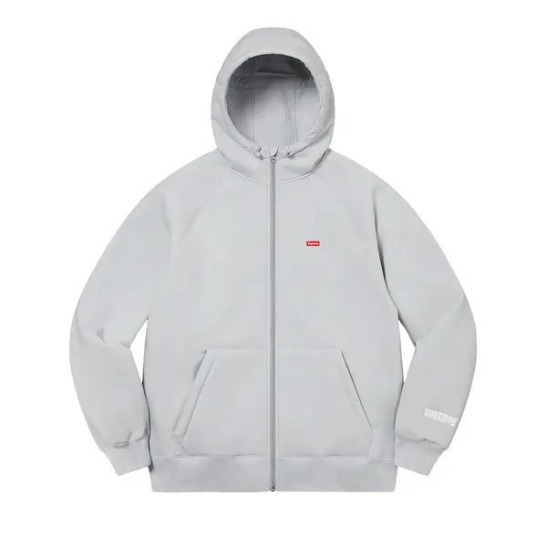 Supreme X Windstopper Zip Up Hooded Sweatshirt - Grey