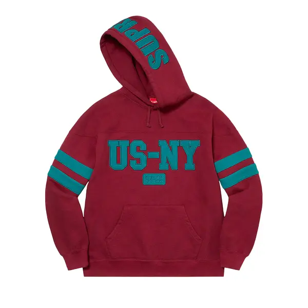 Supreme Us-ny Hooded Sweatshirt - Red