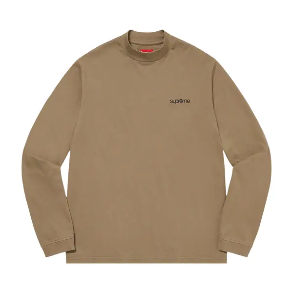 Supreme Mock Neck Top - Tan | Editorialist