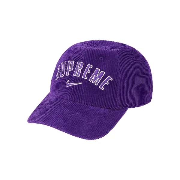 Supreme X Nike Arc Corduroy 6-panel Cap - Purple