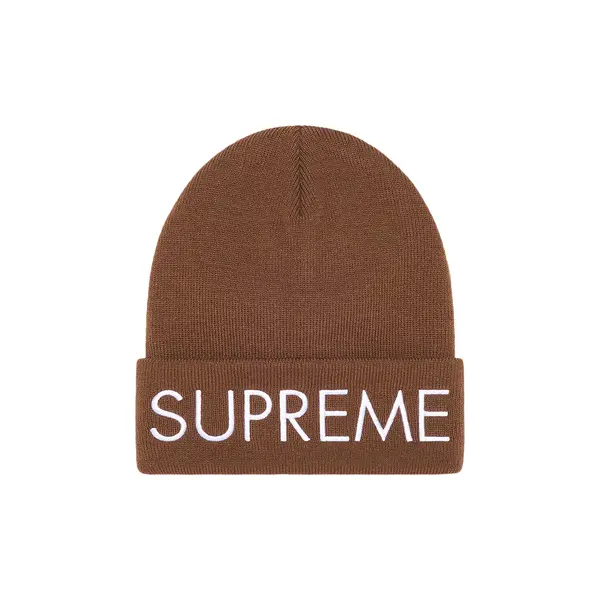 Supreme Capital Beanie - Brown