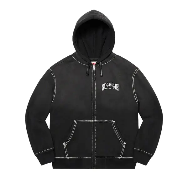 Supreme X True Religion Zip Up Hooded Sweatshirt In Black