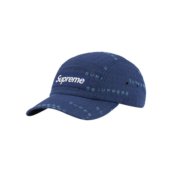Supreme Stitch Jacquard Camp Cap - Blue