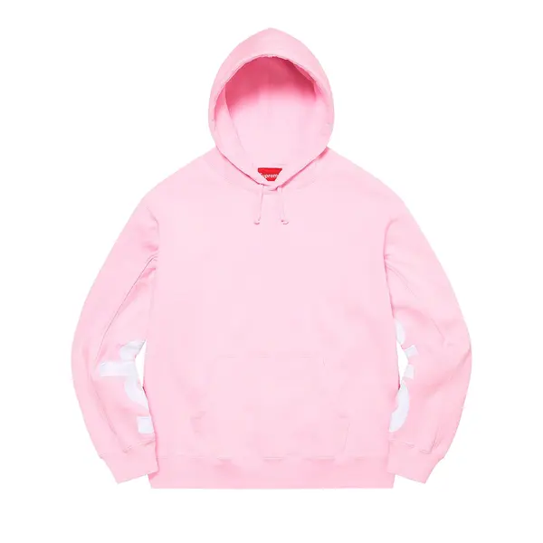 Supreme Cropped Panels Hooded Sweatshirt - Pink