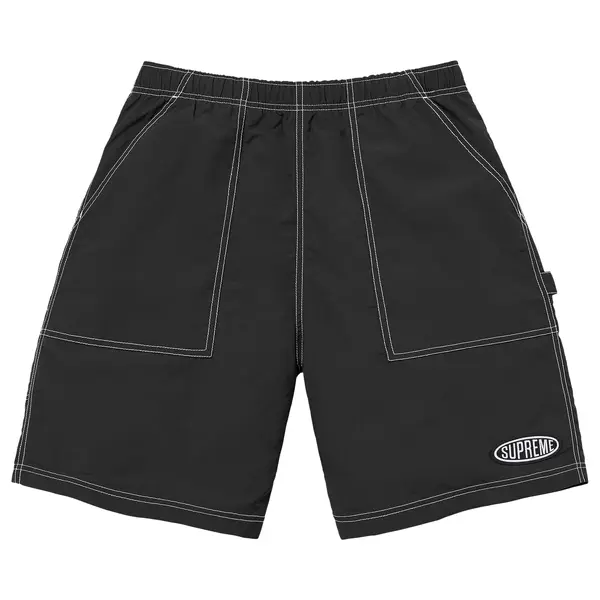 Supreme Nylon Painter Short - Black