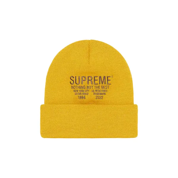 Supreme Nothing But Beanie - Yellow