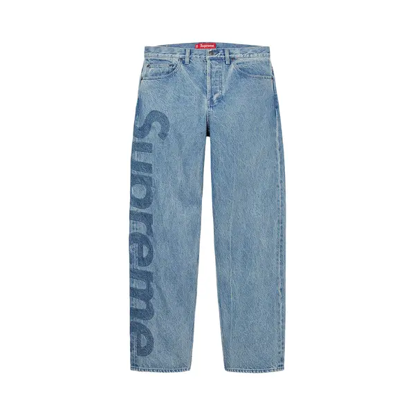 Supreme Inset Logo Jean - Blue