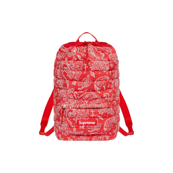 Supreme Puffer Backpack - Red