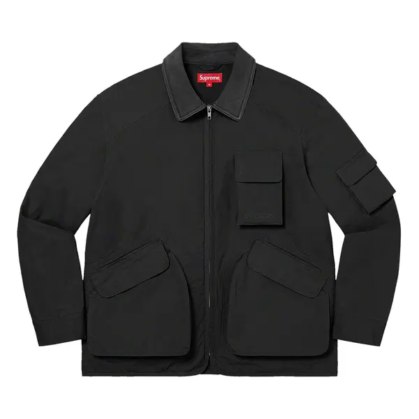 Supreme Cotton Utility Jacket - Black