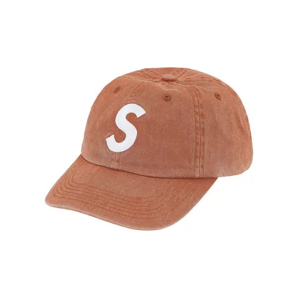 Supreme Pigment Print S Logo 6-panel Cap - Tan