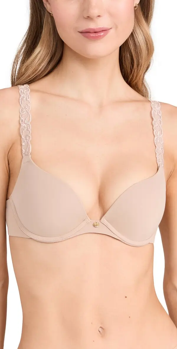Natori Pure Luxe Push-up Underwire Bra - Cafe