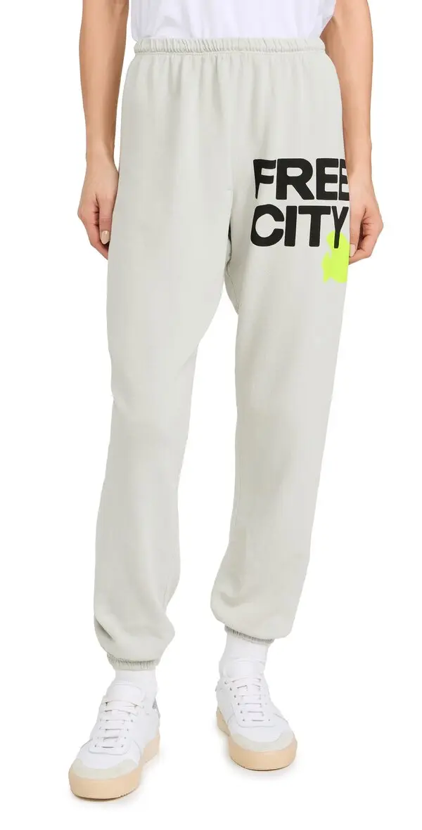 FREECITY Lightweight French Terry Sweatpants - Stardust