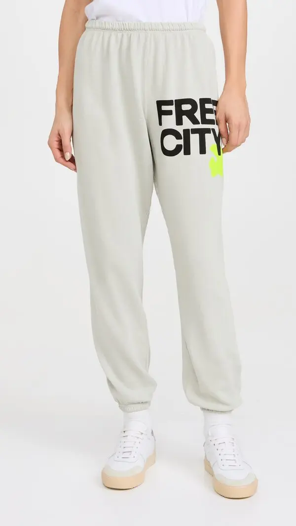 FREECITY Lightweight French Terry Sweatpants - Stardust