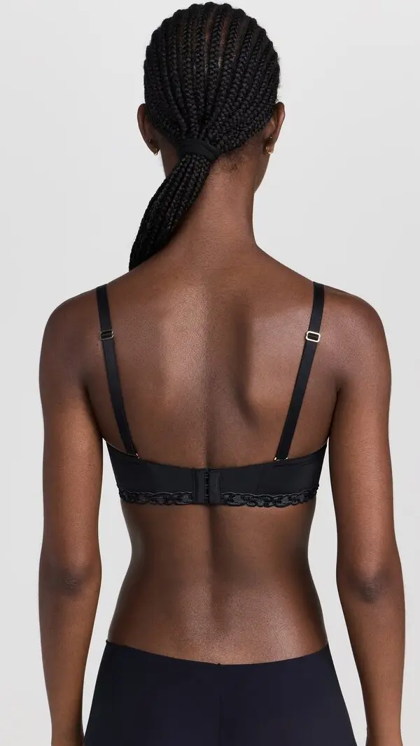 Natori Pure Luxe Strapless Contour Underwire Bra - Black Combo