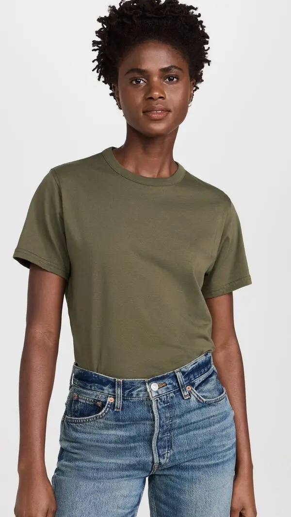 Sold Out NYC Perfect Jersey Tee - Olive