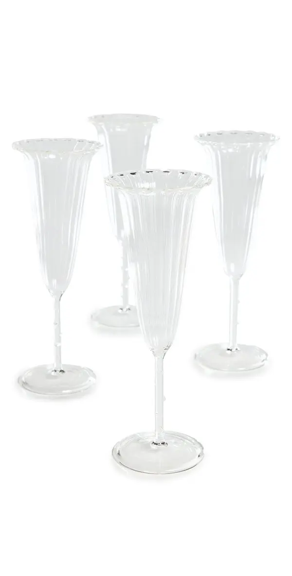 SOPHIE LOU JACOBSEN Angel Flute Glasses - Clear