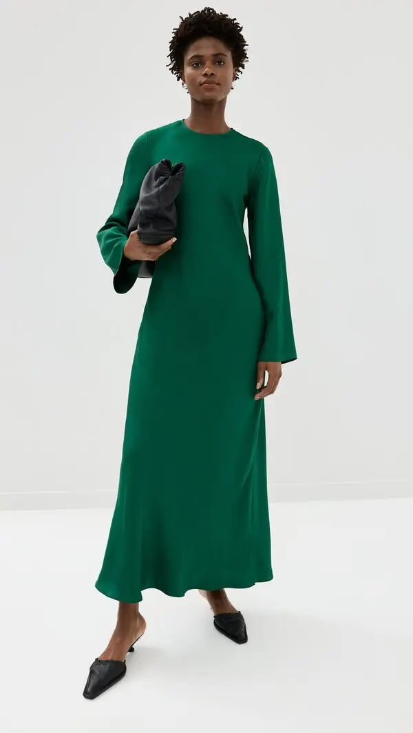 RÓHE Minimal Wide Sleeved Silk Dress