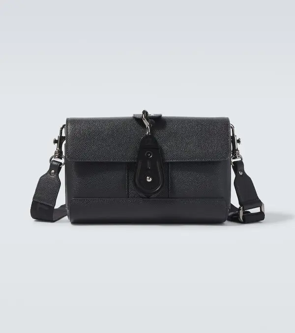 CHRISTIAN LOUBOUTIN Groovy Leather Crossbody Bag - Black