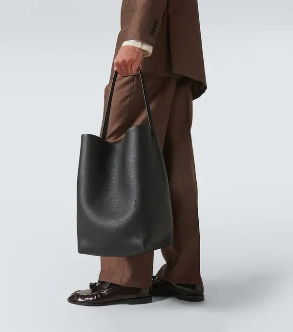 THE ROW N/s Park Large Leather Tote Bag