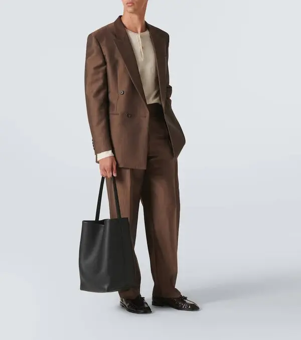 THE ROW N/s Park Large Leather Tote Bag