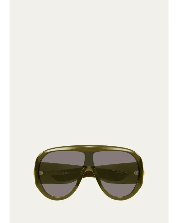 Bottega Veneta Shield Sunglasses - Green