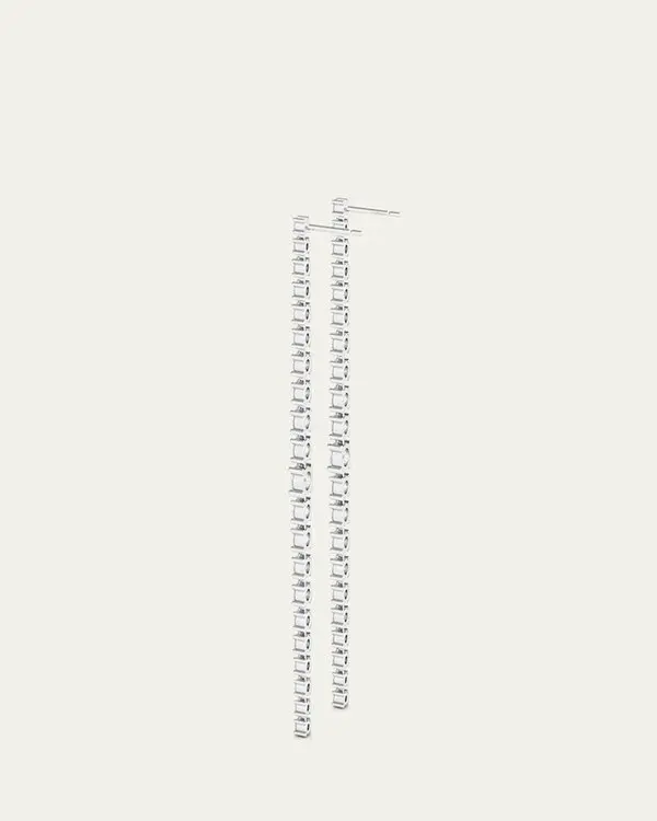 HAUTECARAT 18k Graduated Lab Grown Diamond Drop Earrings