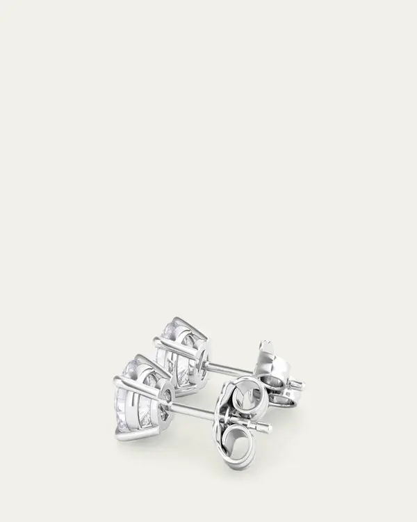 HAUTECARAT 18k Lab Grown Diamond Stud Earrings, 4.0tcw
