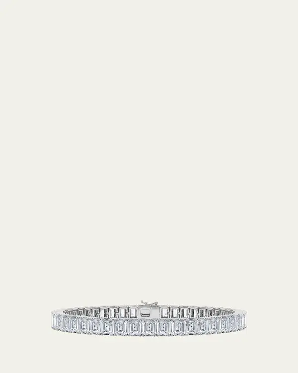 HAUTECARAT 18k Gold Lab Grown Diamond Tennis Bracelet