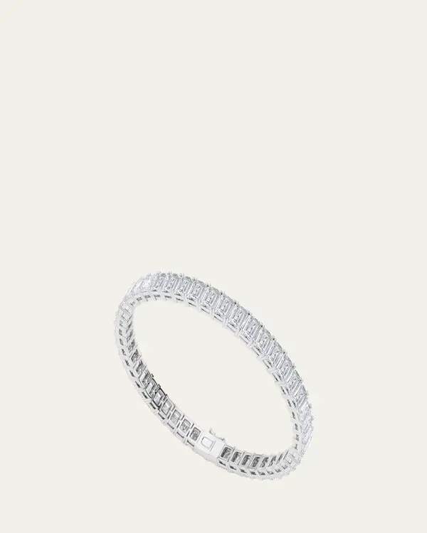 HAUTECARAT 18k Gold Lab Grown Diamond Tennis Bracelet
