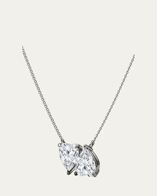 HAUTECARAT 18k Gold Heart Shape Lab Grown Diamond Necklace