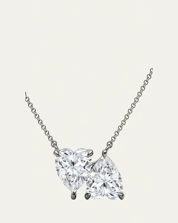 HAUTECARAT 18k Gold Heart Shape Lab Grown Diamond Necklace