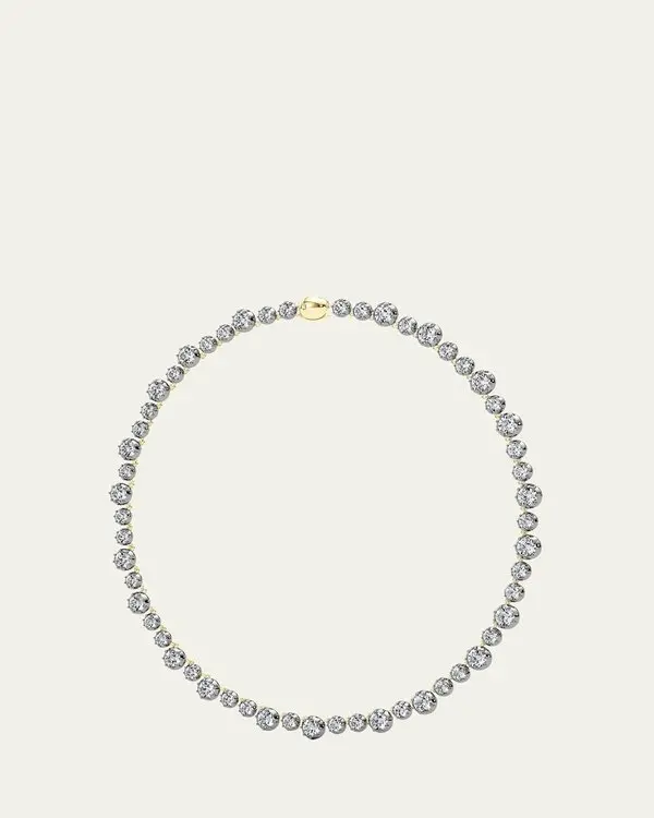 HAUTECARAT 18k Gold Georgian Cut Lab Grown Diamond Necklace