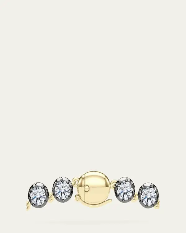 HAUTECARAT 18k Gold Georgian Cut Lab Grown Diamond Necklace