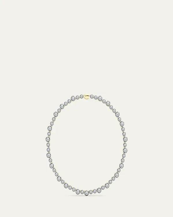 HAUTECARAT 18k Gold Georgian Cut Lab Grown Diamond Necklace