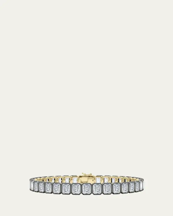 HAUTECARAT 18k Gold Lab Grown Diamond Tennis Bracelet