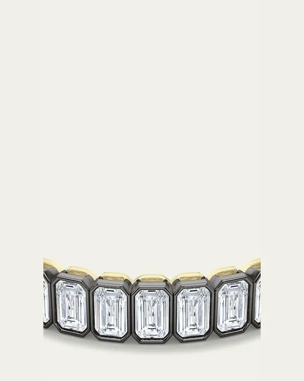 HAUTECARAT 18k Gold Lab Grown Diamond Tennis Bracelet