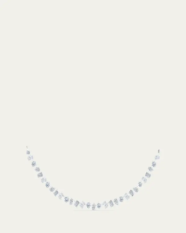 HAUTECARAT 18k Mixed Shape Lab Grown Diamond Necklace