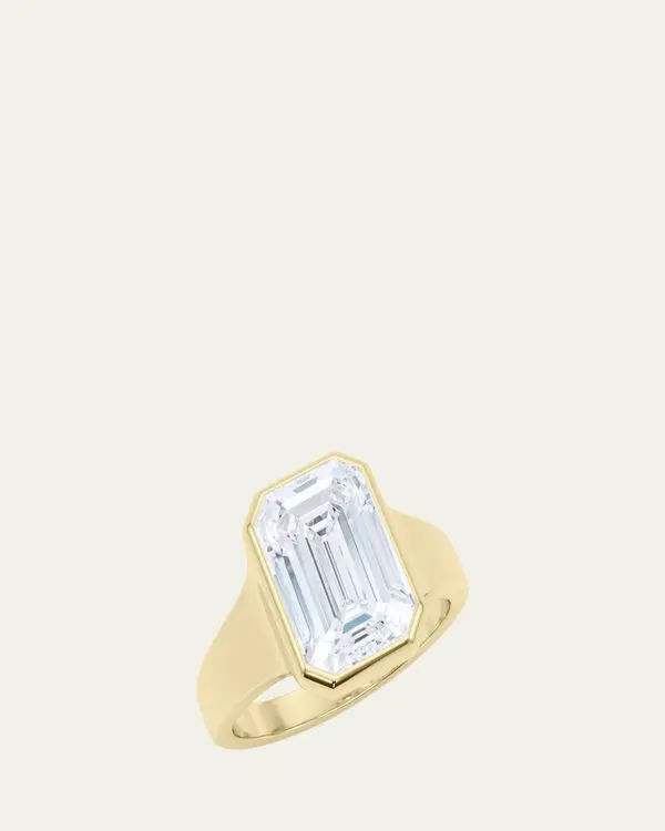 HAUTECARAT 18k 3.0tcw Lab Grown Diamond Ring - Gold