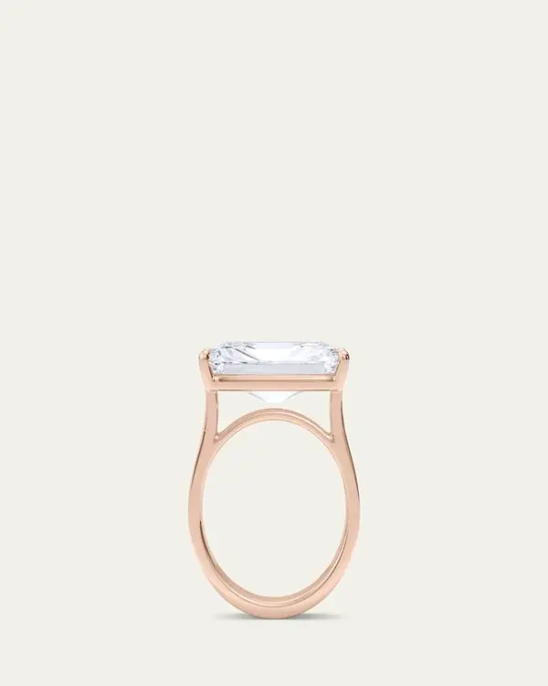 HAUTECARAT Radiant Lab Grown Diamond East-west Band - Rose Gold