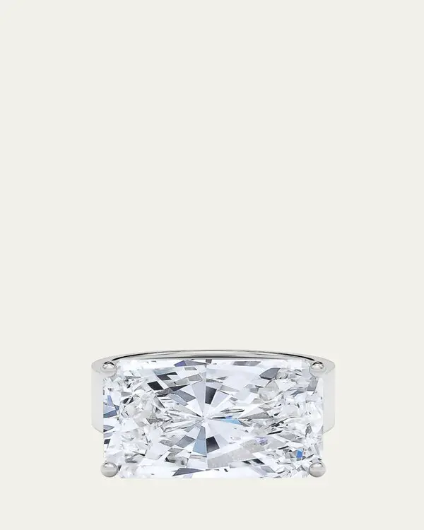 HAUTECARAT Radiant Lab Grown Diamond East-west Band - White Gold