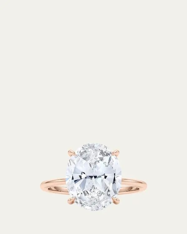 HAUTECARAT 18k 3.0tcw Lab Grown Diamond Ring - Rose Gold