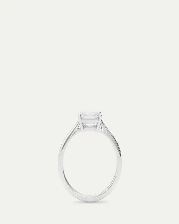HAUTECARAT 18k Emerald Lab Grown Diamond Ring