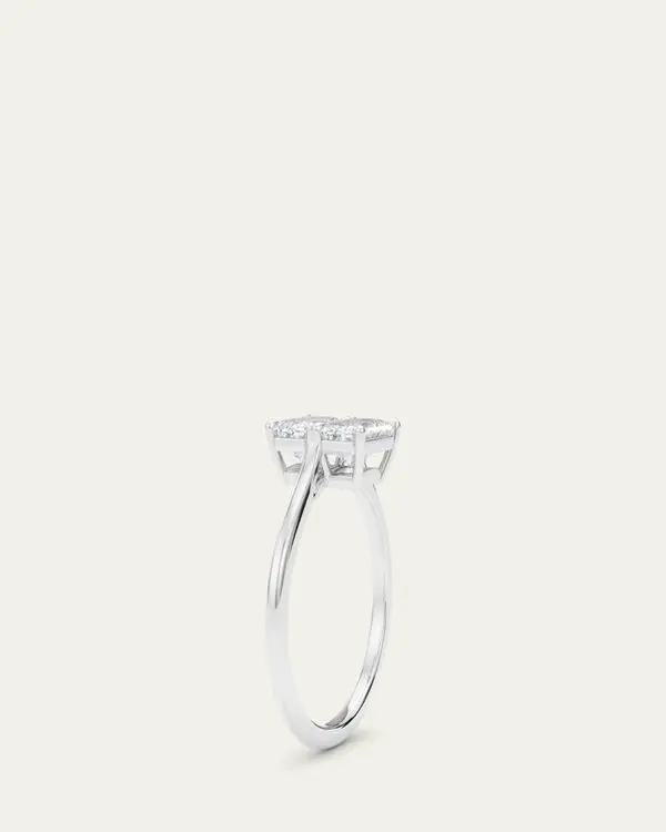 HAUTECARAT 18k Emerald Lab Grown Diamond Ring