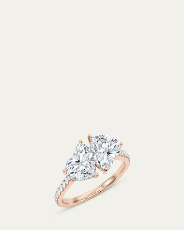 HAUTECARAT 18k Heart Lab Grown Diamond Ring
