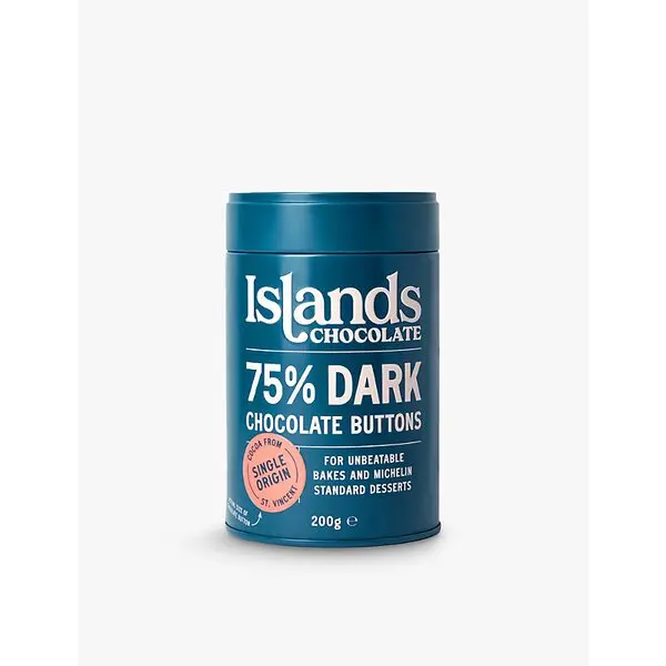 ISLANDS CHOCOLATE 75% Dark Chocolate Buttons 200g - One-color