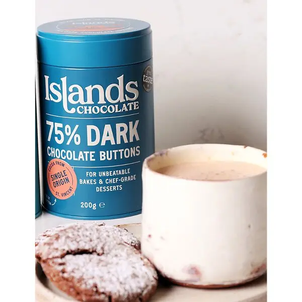 ISLANDS CHOCOLATE 75% Dark Chocolate Buttons 200g