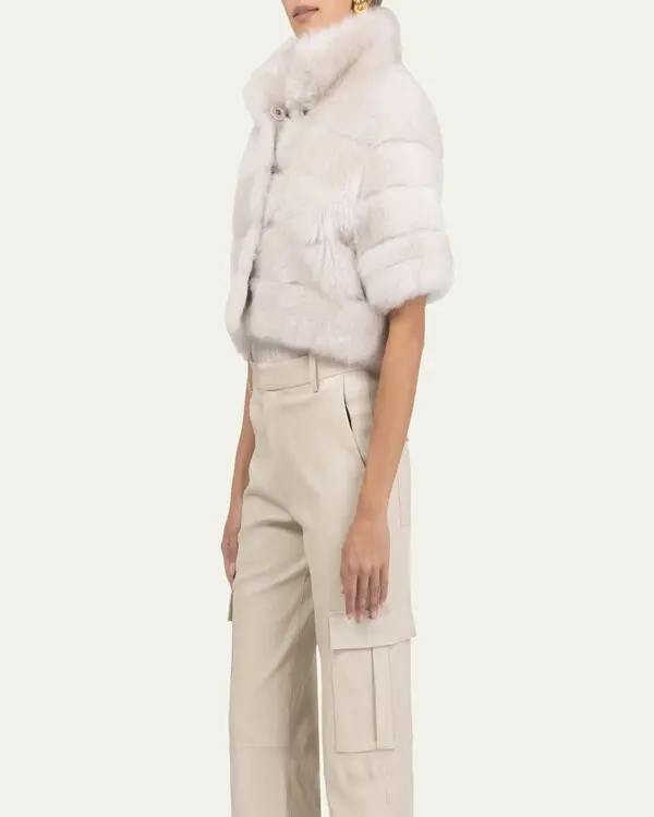 Gorski Reversible Merinillo Shearling Bolero