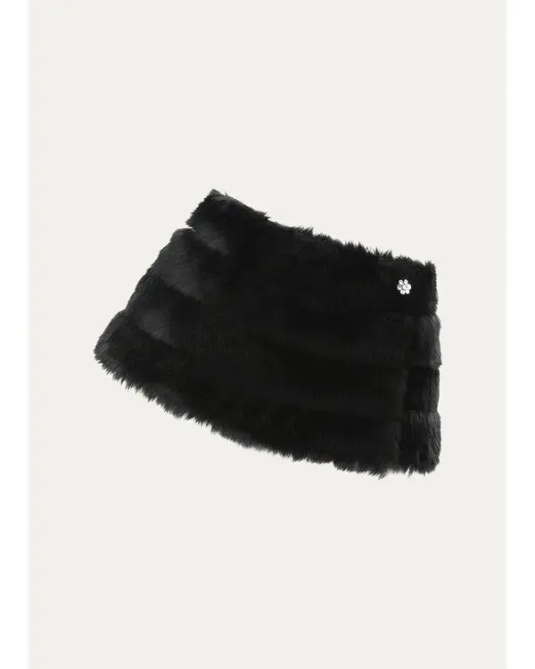 Gorski Reversible Merinillo Shearling Lamb Cape - Black